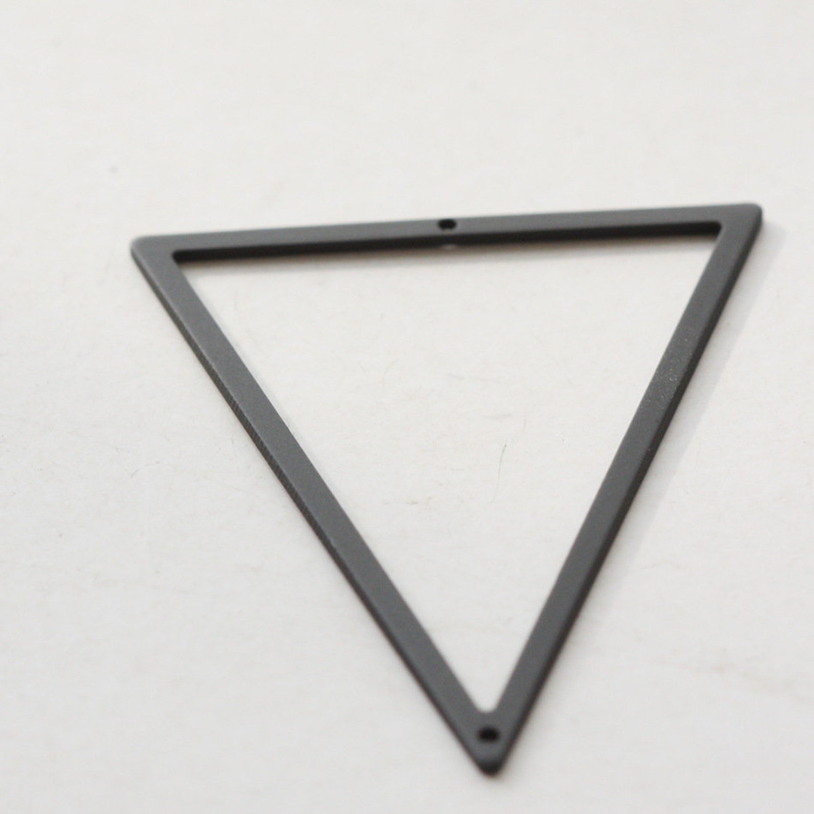Two Hole Raw Brass Hollow Triangle Pendant Charms brass - Etsy