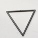 Two Hole Raw Brass Hollow Triangle Pendant Charms brass Triangle ...