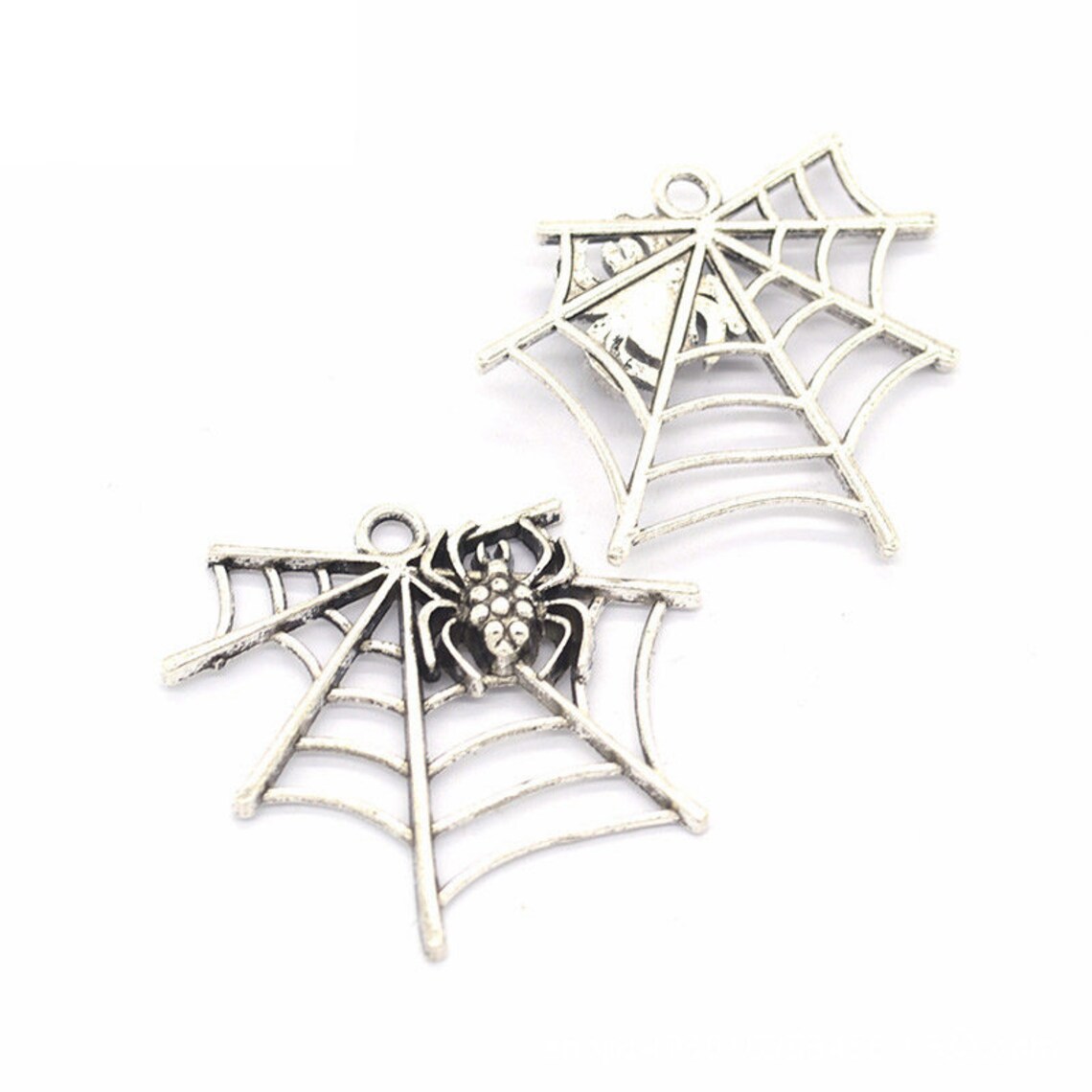 30pcs 50x43mm Antique Silver/antique Bronze Spider Web Pendant - Etsy