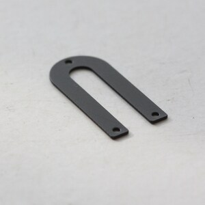 12x26mm 3 Hole Raw Brass U Shape Pendant Charms - Brass U Shape Pendant ...