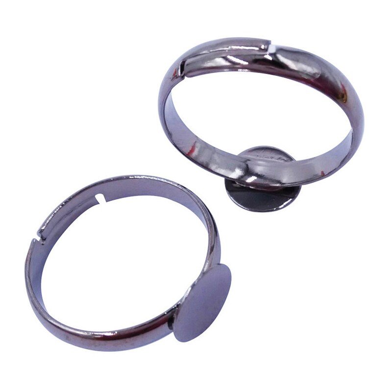 30pcs Brass Ring Base With Adjustable Ring 6mm/ 8mm/ 10mm - Etsy