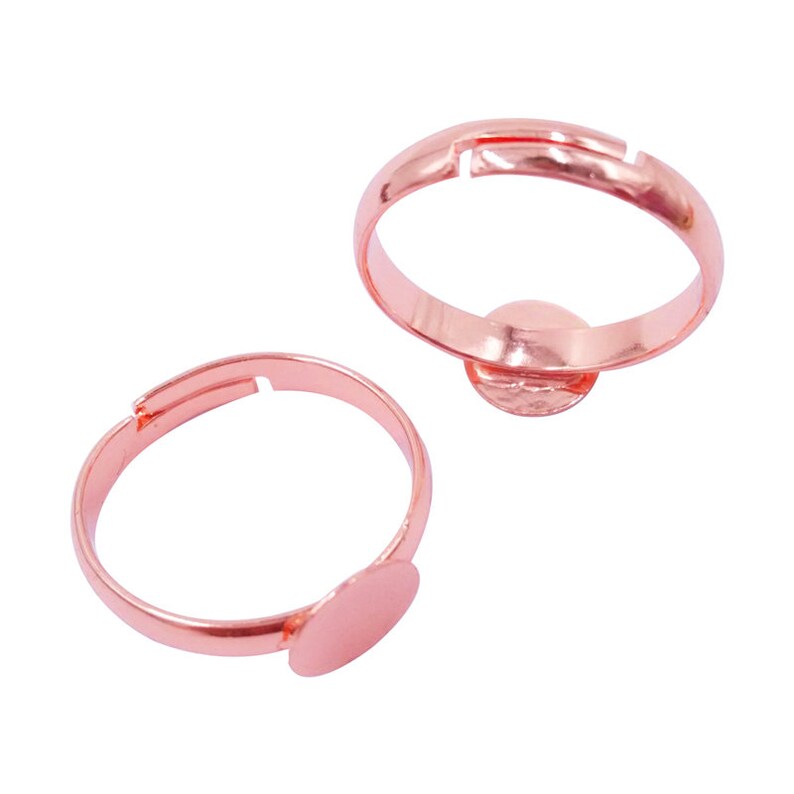 30pcs Brass Ring Base With Adjustable Ring 6mm/ 8mm/ 10mm - Etsy