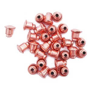 500 Wholesale Bullet Clutch Ear Nuts 6x5mm Brass Earring Backs Earring ...