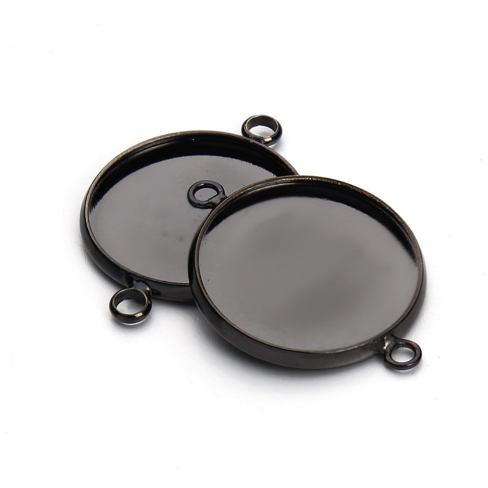 50pcs Pendant Trays 10mm/12mm/14mm/16mm/18mm/20mm/25mm Round Bezel ...