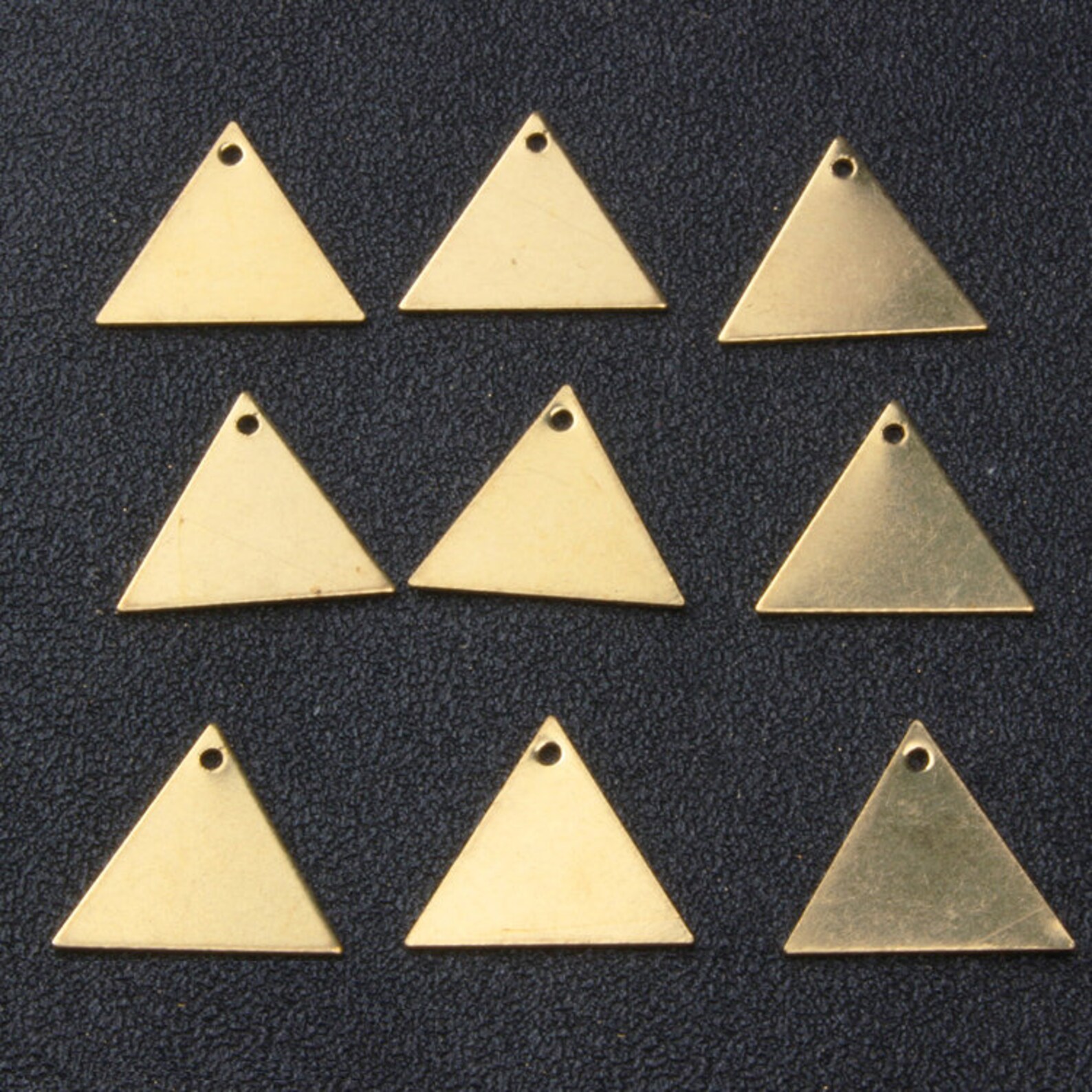 100pcs 15mm Raw Brass Triangle Pendant Brass Triangle Blanks - Etsy