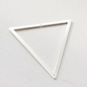 Two Hole Raw Brass Hollow Triangle Pendant Charms -brass Triangle ...