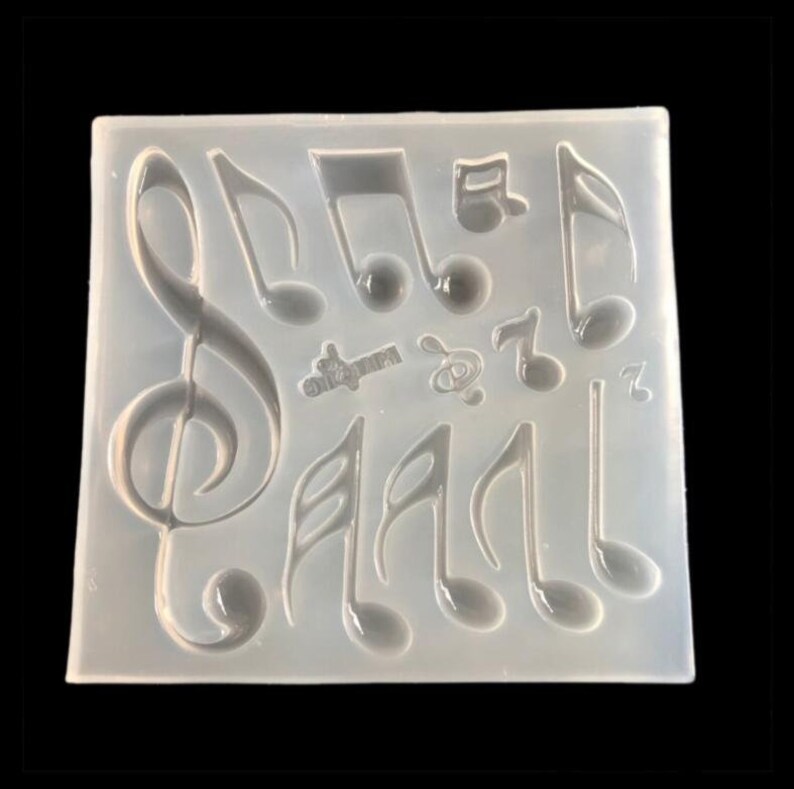 Musical Note Silicone Mold Crystal Epoxy Note Silicone Mould - Etsy