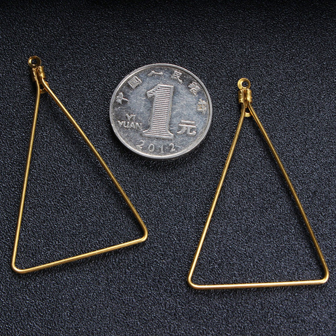 20pcs 25x40mm/32x52mm Raw Brass Large Triangle Pendant Charms | Etsy