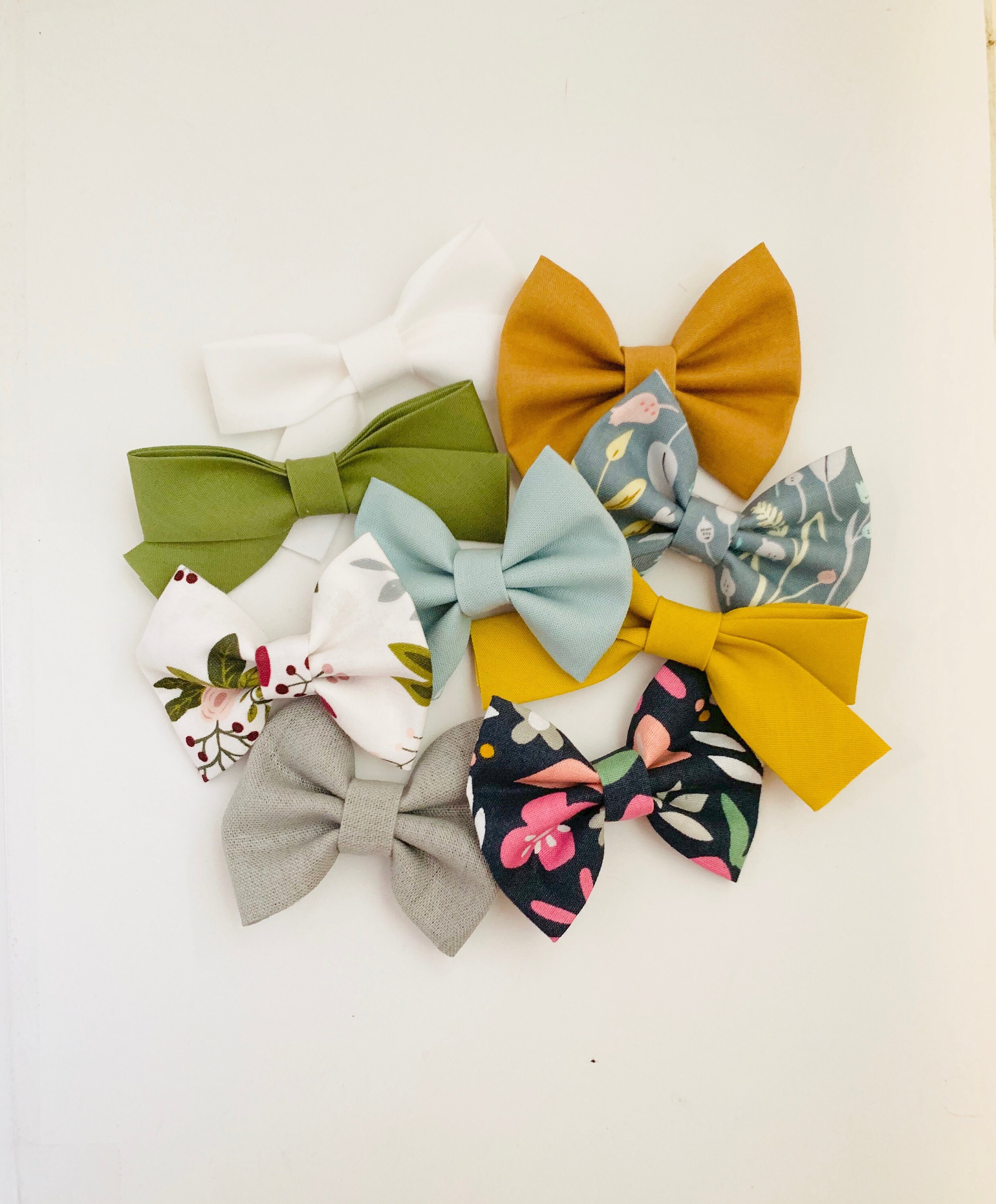 Fall Bow Sets Opal Boulevard Fall Floral Solid Bows School - Etsy