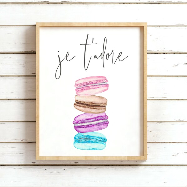 Macarons Quote Print - Etsy