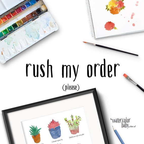 Rush My Custom Printable Art Order Quick Turnaround on Custom - Etsy