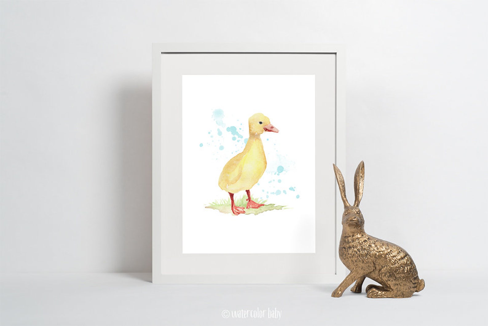 Baby Duck Print Nursery Decor Digital Download Wall Art Print Farm Baby ...