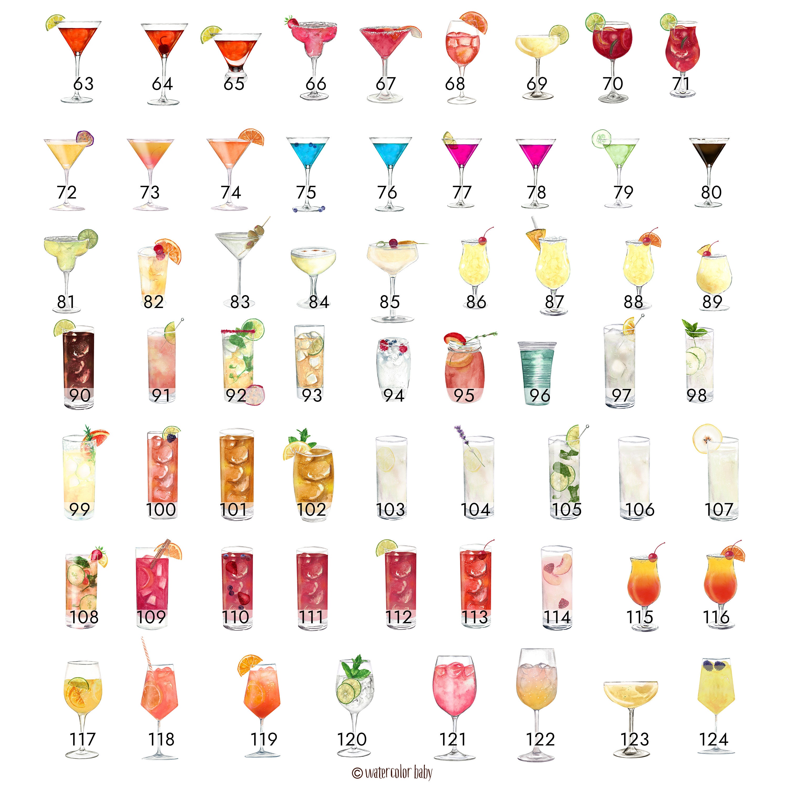 Custom Wedding Bar Drinks Digital Print, Specialty Drinks, Signature ...