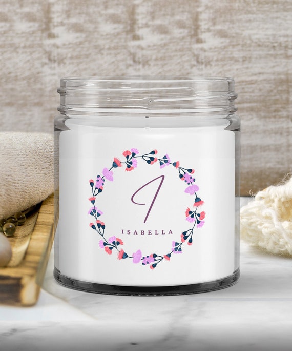 Personalized Name Candle Custom Letter Initial Candle Custom | Etsy