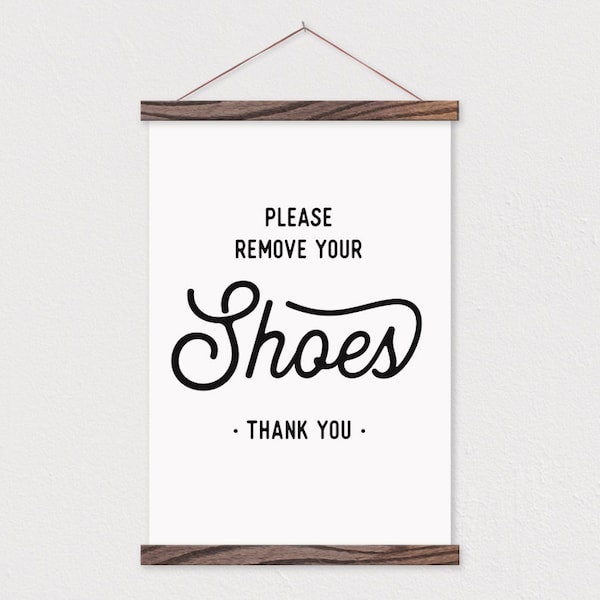 Remove Shoes Sign - Etsy