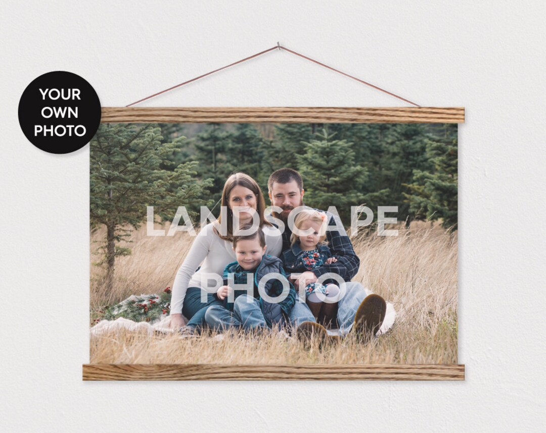 Poster Hanger- Custom Landscape Photo Printed on Canvas With Wood ...