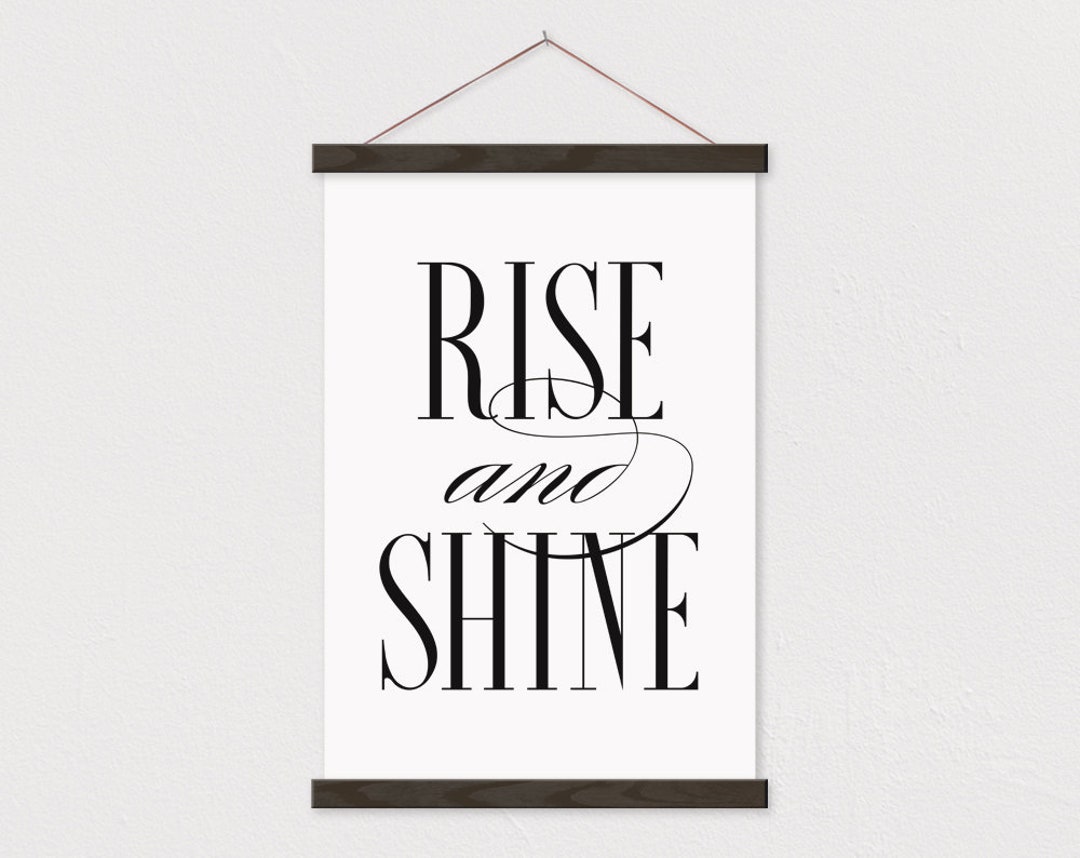 Rise and Shine - Art Print With Frame - Etsy