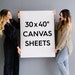 44x60 Extra Large Blank Canvas Rolled 100% Cotton Sheets for Painting ...