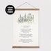 Custom Poem With Forest Tree Art - Hanging Canvas Art Pix - Etsy