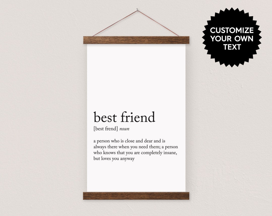 A Word and Its Definition Wall Hanging Simple Wall Art Word Wall Art ...