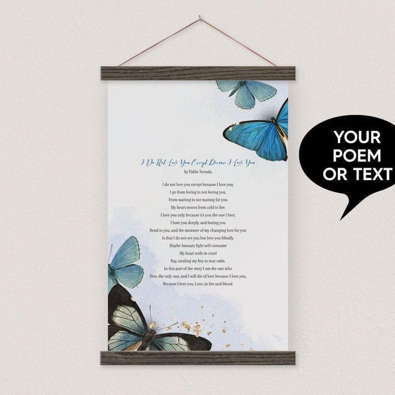 Butterfly Poem - Etsy