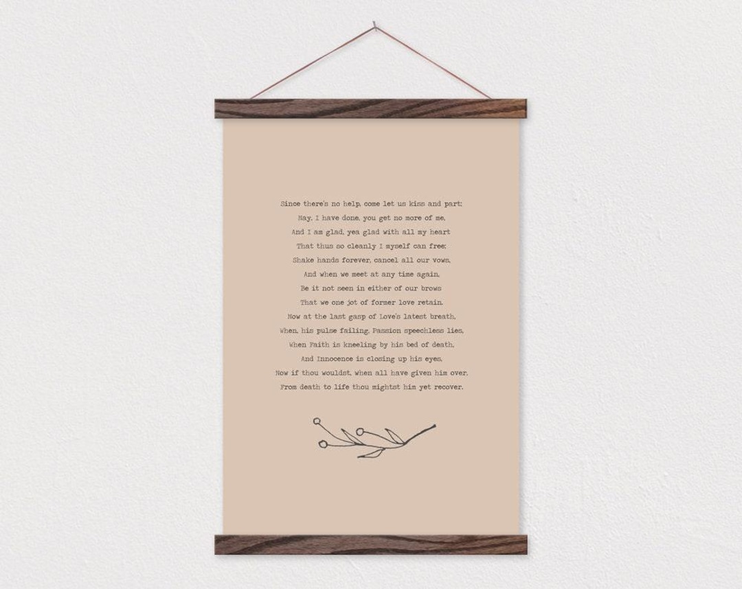 Custom Poem - Simple Bottom Branch Poem With Beige Background - We Can ...