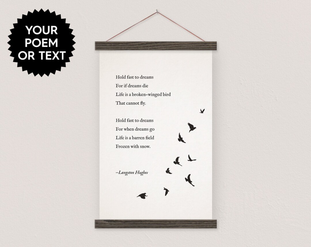 Bird Poem - ANY POEM You Want! Customize This Sign With Any Words You ...