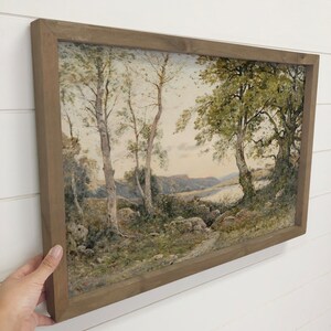 Hidden Path to the River - River Canvas Art - Wood Framed - Etsy