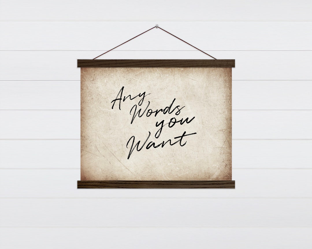 Distressed Canvas for Poem or Quote Your Own Text on This Custom Canvas ...