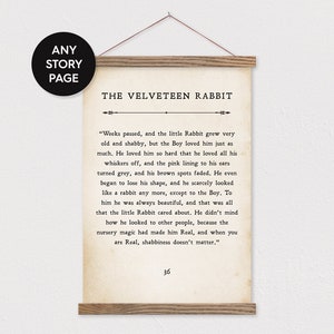 Custom Story Page Canvas Print in Portrait With Wood Magnetic Poster ...