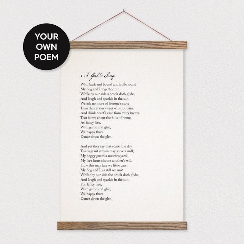 Poem Poster - Etsy