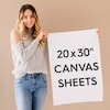 44x60 Extra Large Blank Canvas Rolled 100% Cotton Sheets for Painting ...