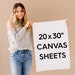 44x60 Extra Large Blank Canvas Rolled 100% Cotton Sheets for Painting ...