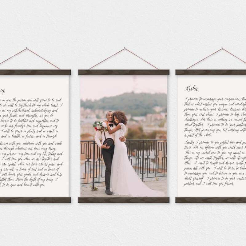 Wedding Vows Framed - Etsy