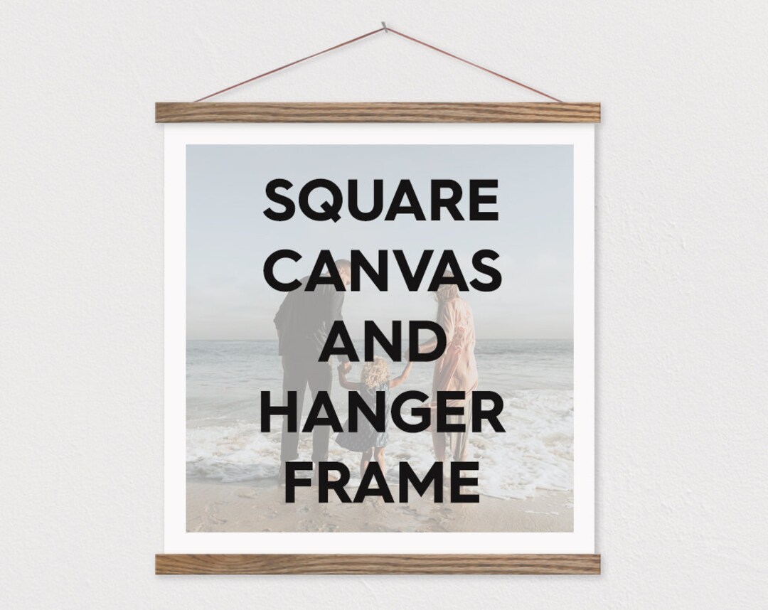 Square Photo on Canvas With Frame ART - Any Pix, Any Size! - Etsy