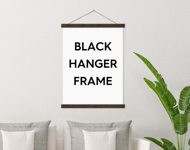 Black Ebony Poster Hanger Frame Any Size - Etsy