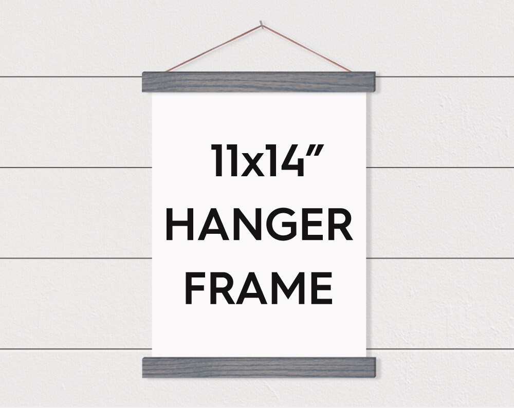 11x14 Wooden Magnetic Hanging Frame Many Colors - Etsy