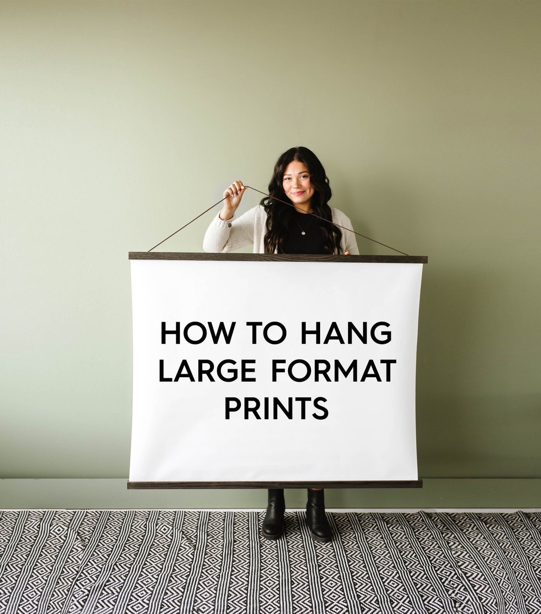 How to Hang Large Format Prints - Our Hanger Frames Can Hang a Large ...