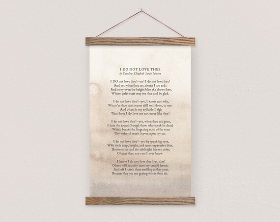 Custom Poem and Photo Hanging Canvas subtle Watercolor - Etsy