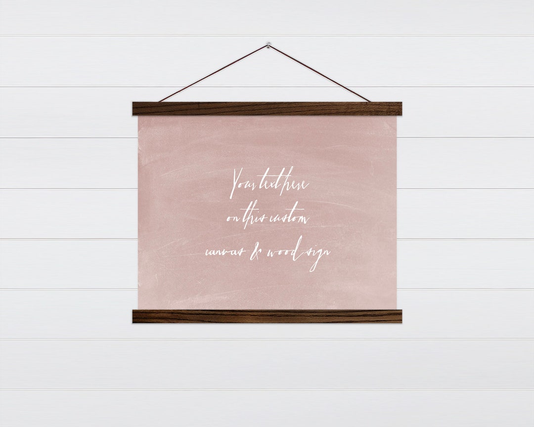 Dusty Pink Cursive for Poem or Quote on Chalked Background - Your Own ...