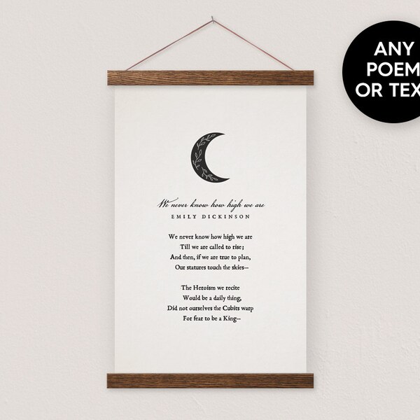 Moon Poem - Etsy