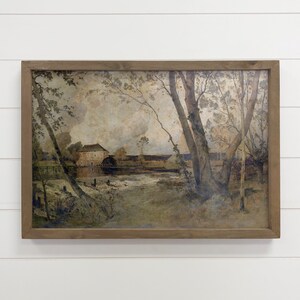 Farmstead Vintage - Farmstead Landscape Canvas Art - Framed - Etsy