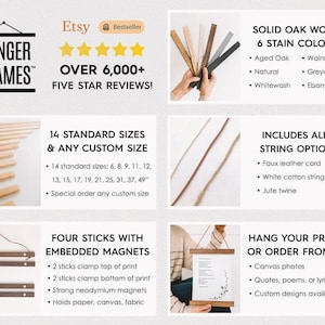 Bandana Frame - Wooden Magnetic Hanger Frame for Bandanas and Scarves ...