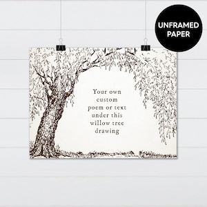 Willow Tree Poem Wall Art - Farmhouse Willow Tree - Custom Farmhouse ...