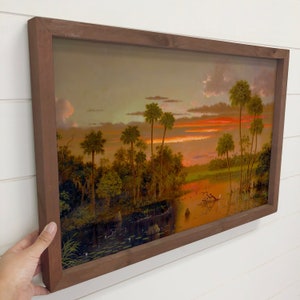 Great Florida Sunset - Landscape Canvas Wall Art - Framed - Etsy