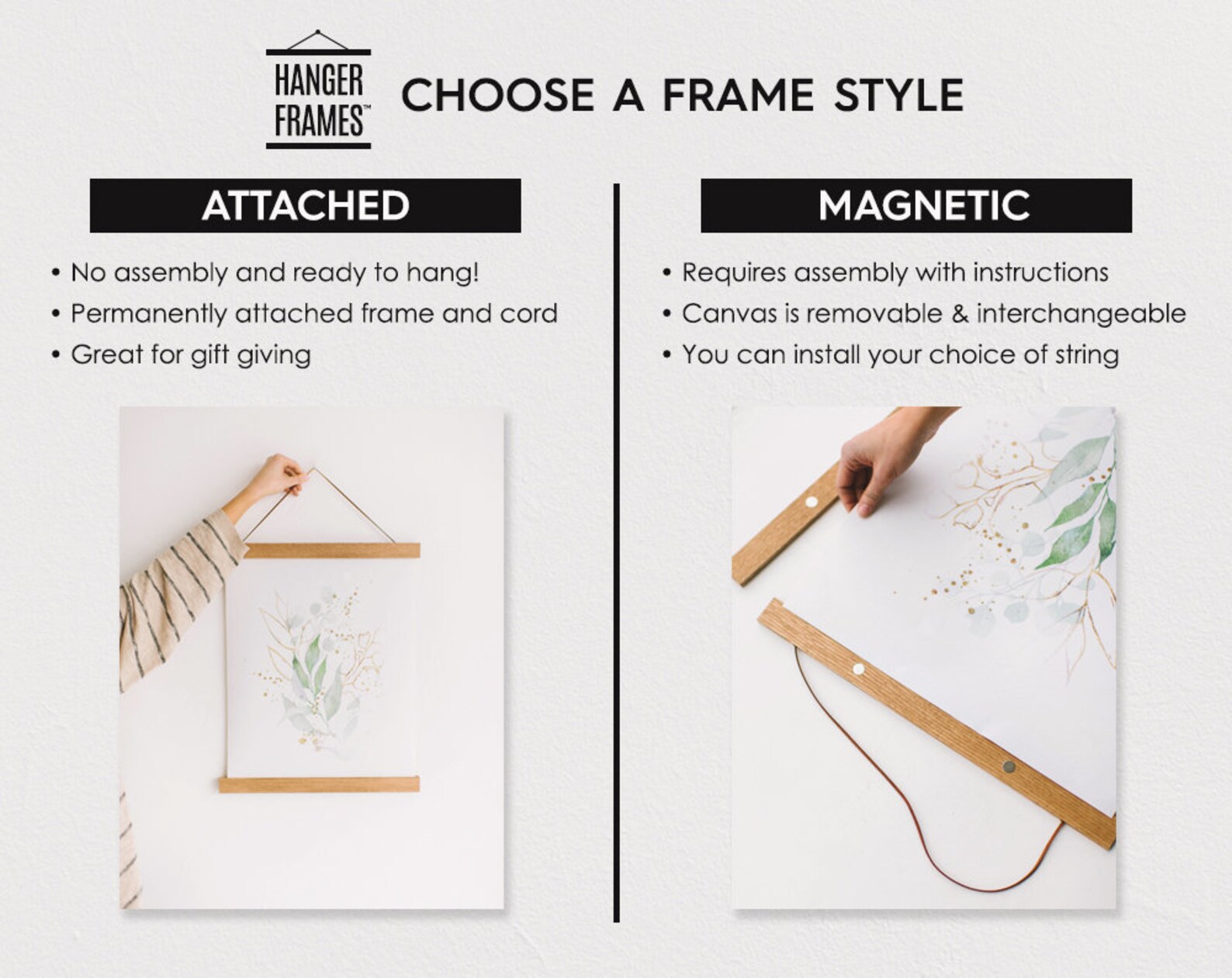 Custom Flower Poem Art Print on Canvas With Hanger Frames - Etsy