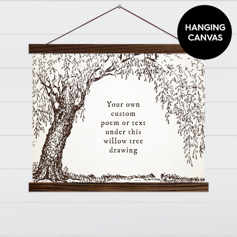 Willow Tree Poem or Quote Your Own Text on This Custom - Etsy
