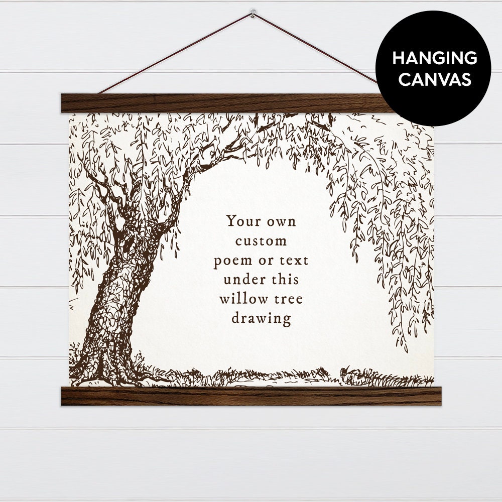 Willow Tree Poem or Quote Your Own Text on This Custom - Etsy Canada