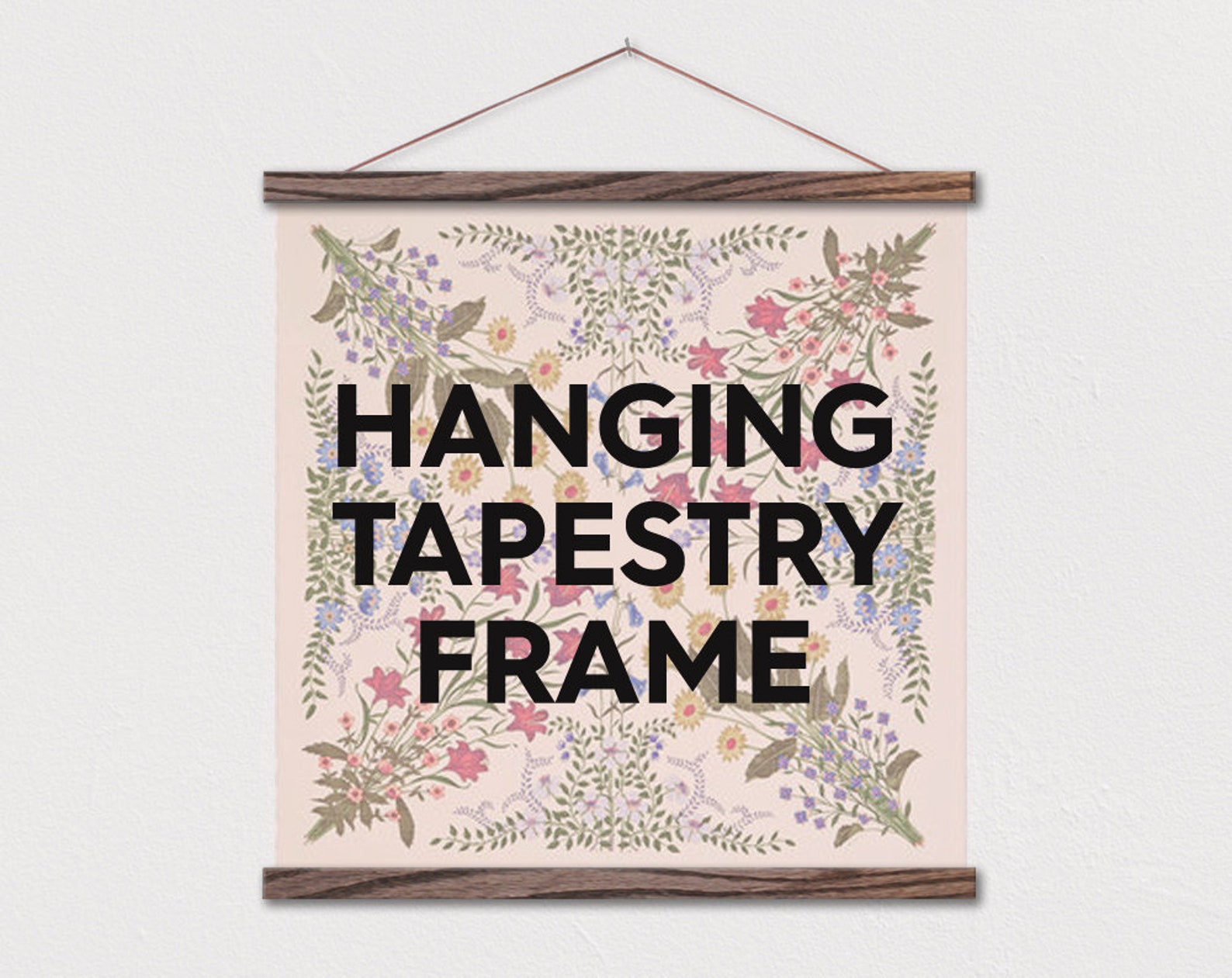 Tapestry Frame Hanging Magnetic Wood Hanger Frames for Scarf - Etsy