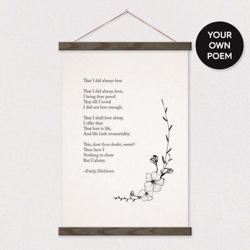 Custom Poem Print - Etsy